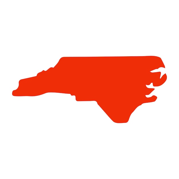 Premium Vector | North carolina state map outline Premium Vector | North carolina state map outline