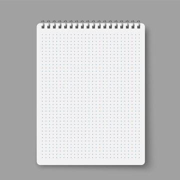 Premium Vector | Notebook line squared dot diary template notepad empty page set vector blank ...
