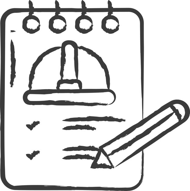 Premium Vector | Notepad hand drawn vector illustration Premium Vector | Notepad hand drawn vector illustration