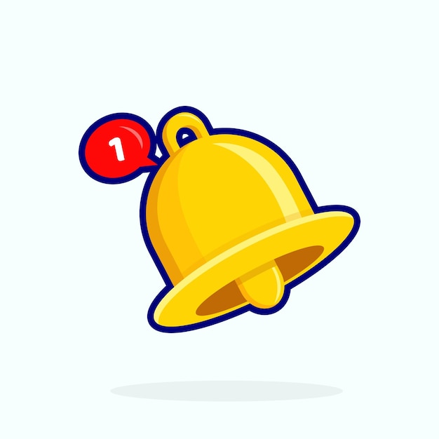 Premium Vector | Notification icon vector illustration. cute bell ring ... Premium Vector | Notification icon vector illustration. cute bell ring ...