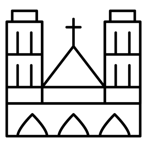 Premium Vector | Notre dame vector illustration style Premium Vector | Notre dame vector illustration style