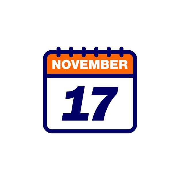Premium Vector | November calendar icon vector template Premium Vector | November calendar icon vector template