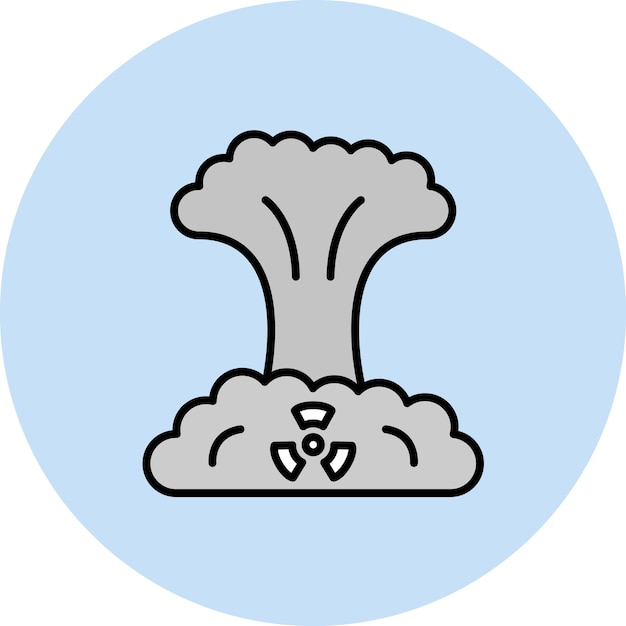 Premium Vector | Nuclear blast flat illustration Premium Vector | Nuclear blast flat illustration