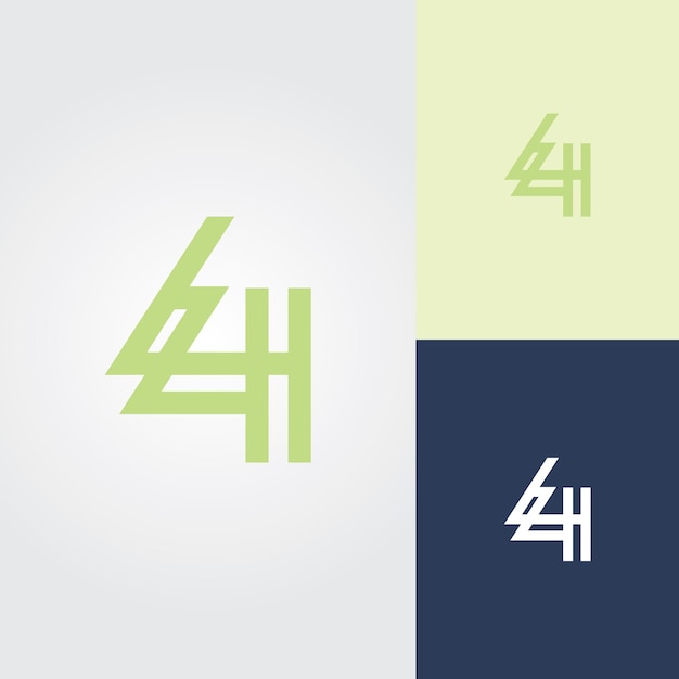 Premium Vector | Number 4 Logo Premium Vector | Number 4 Logo