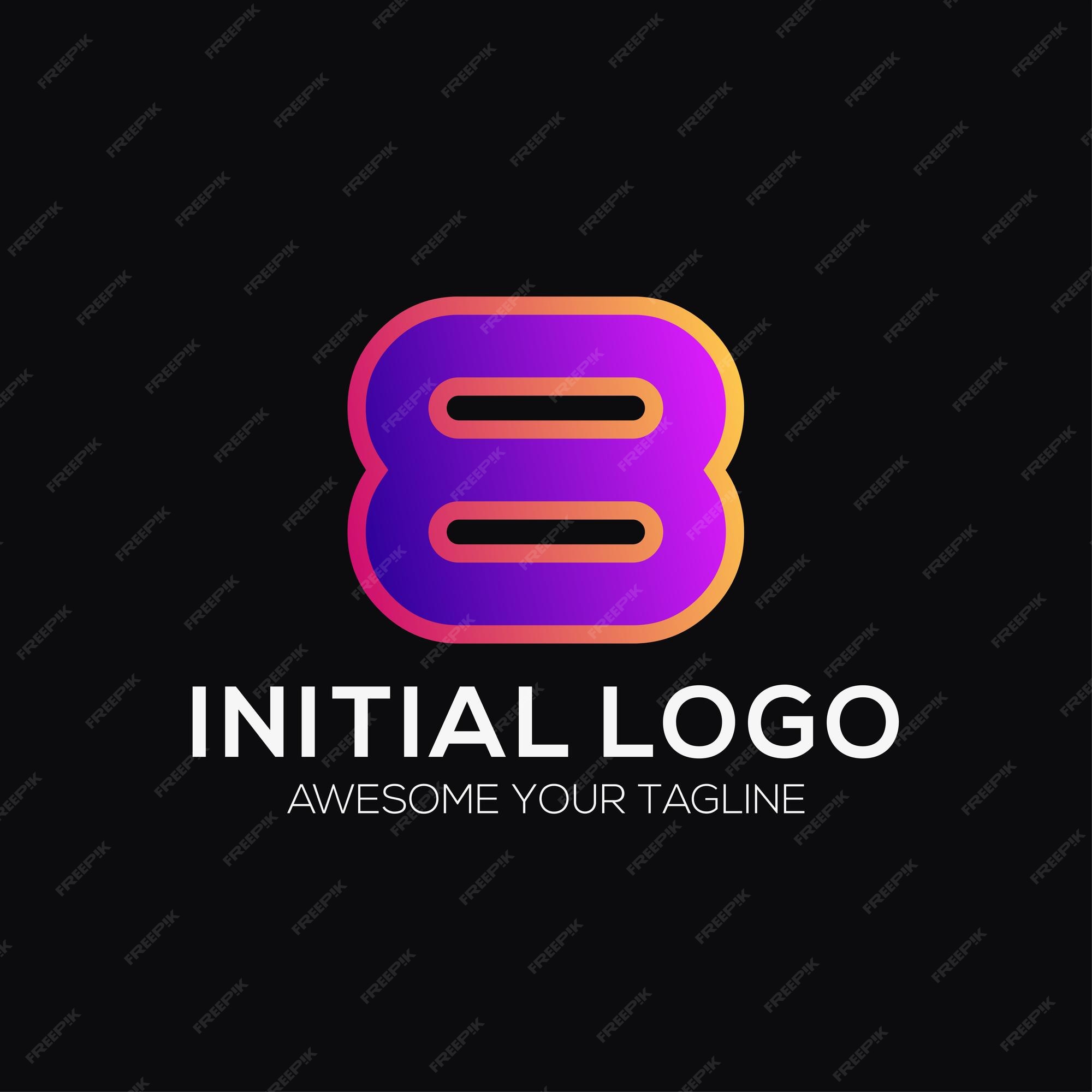 Premium Vector | Number 8 color logo design template modern Premium Vector | Number 8 color logo design template modern