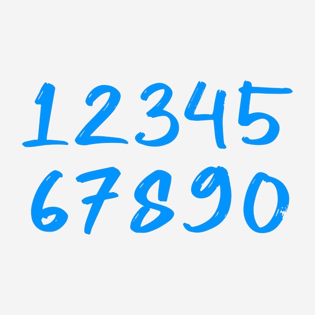 Premium Vector | Numbers Set vector illustration Premium Vector | Numbers Set vector illustration