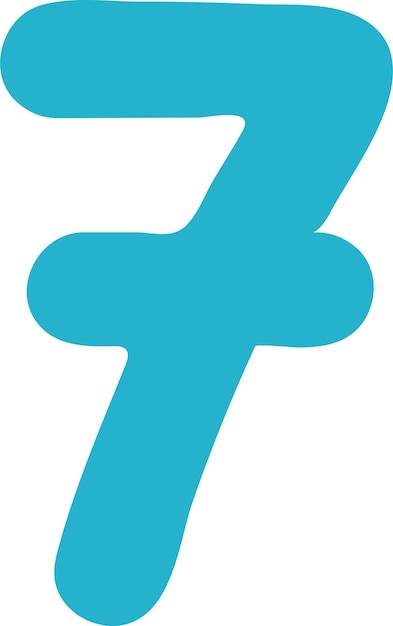 Premium Vector | Numeric Fun Seven Premium Vector | Numeric Fun Seven