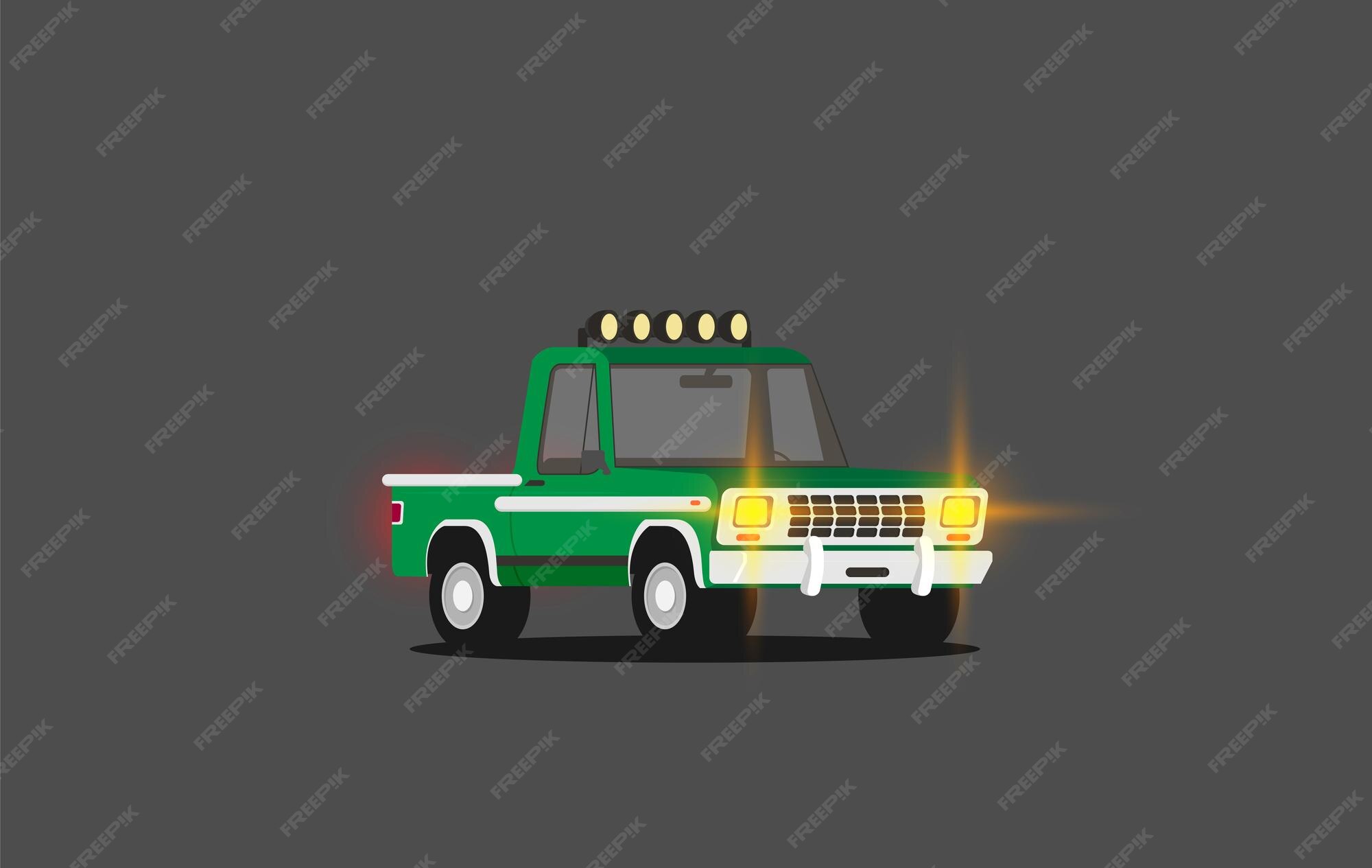 Premium Vector | Off road car isolated on color background Monster ... Premium Vector | Off road car isolated on color background Monster ...