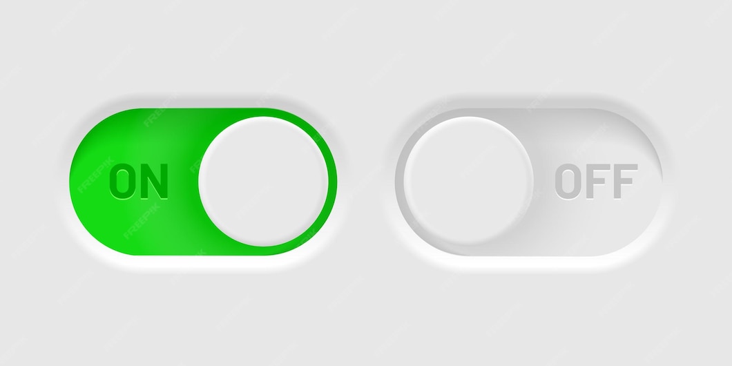 Premium Vector | On off toggle switch buttons or icons open and close active and inactive ui ux ...
