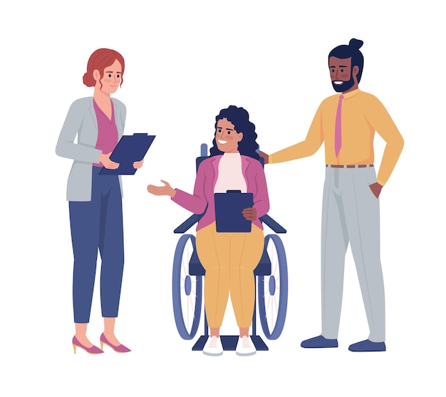 Premium Vector | Office small talk semi flat color vector characters Premium Vector | Office small talk semi flat color vector characters