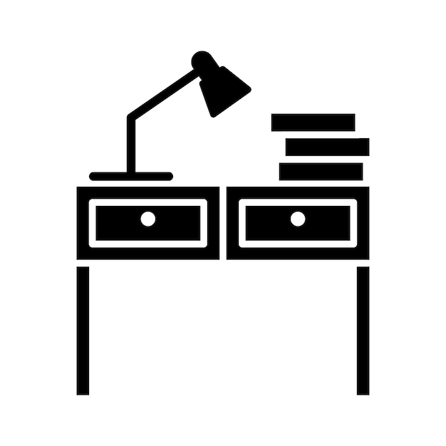 Premium Vector | Office table icon vector on trendy design Premium Vector | Office table icon vector on trendy design