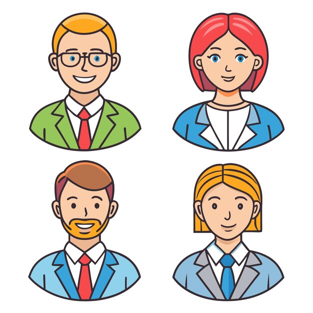 Premium Vector | Office worker vector design set Premium Vector | Office worker vector design set