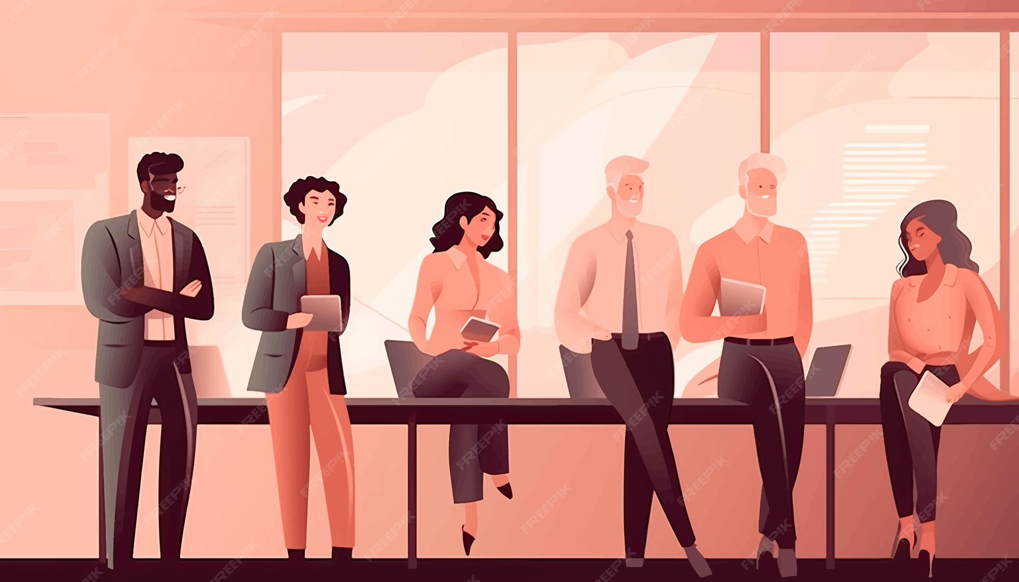 Premium Vector | Office workers vector illustration Premium Vector | Office workers vector illustration
