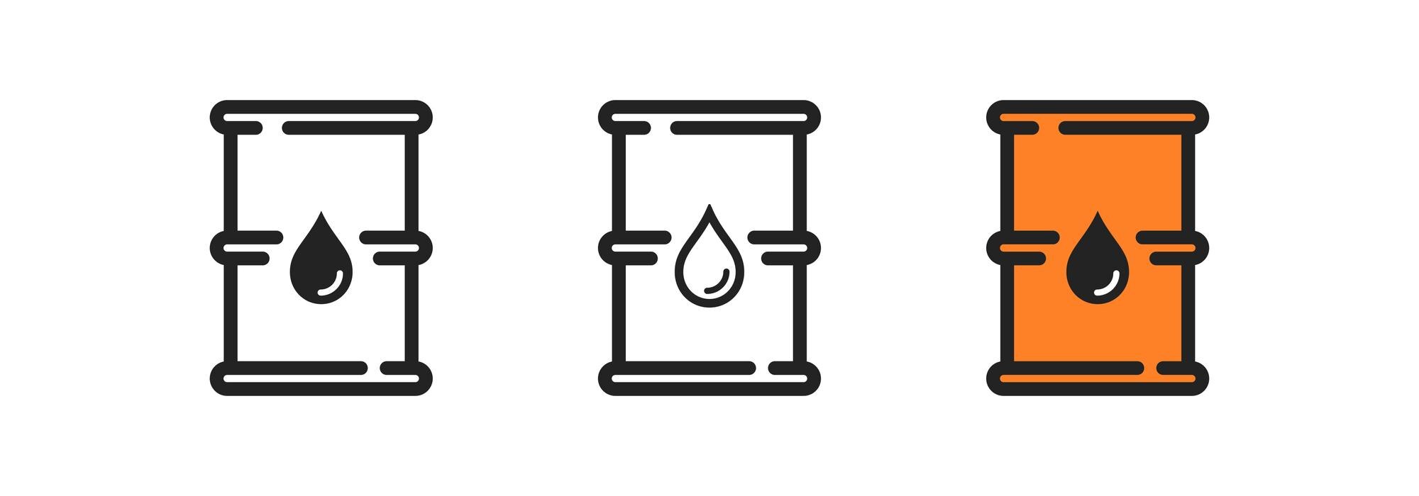 Premium Vector | Oil drum container outline icon barrel with crude oil ... Premium Vector | Oil drum container outline icon barrel with crude oil ...