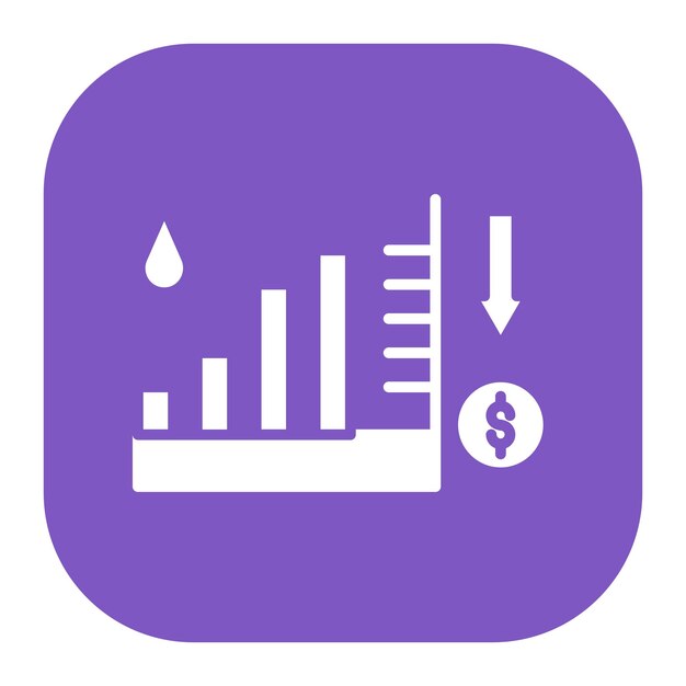 Premium Vector | Oil Price Decrease Vector Illustration