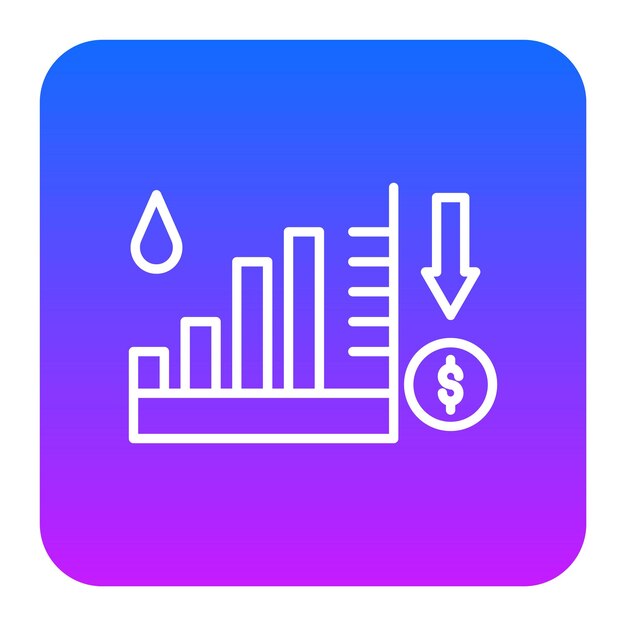 Premium Vector | Oil Price Decrease Vector Illustration