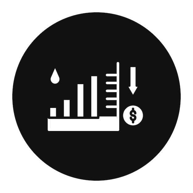 Premium Vector | Oil Price Decrease Vector Illustration