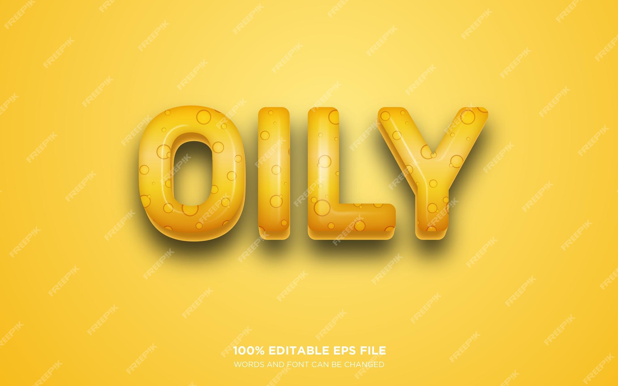 Premium Vector | Oily 3d editable text style effect Premium Vector | Oily 3d editable text style effect