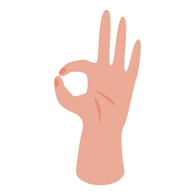 Premium Vector | Ok hand gesture icon isometric of ok hand gesture ... Premium Vector | Ok hand gesture icon isometric of ok hand gesture ...