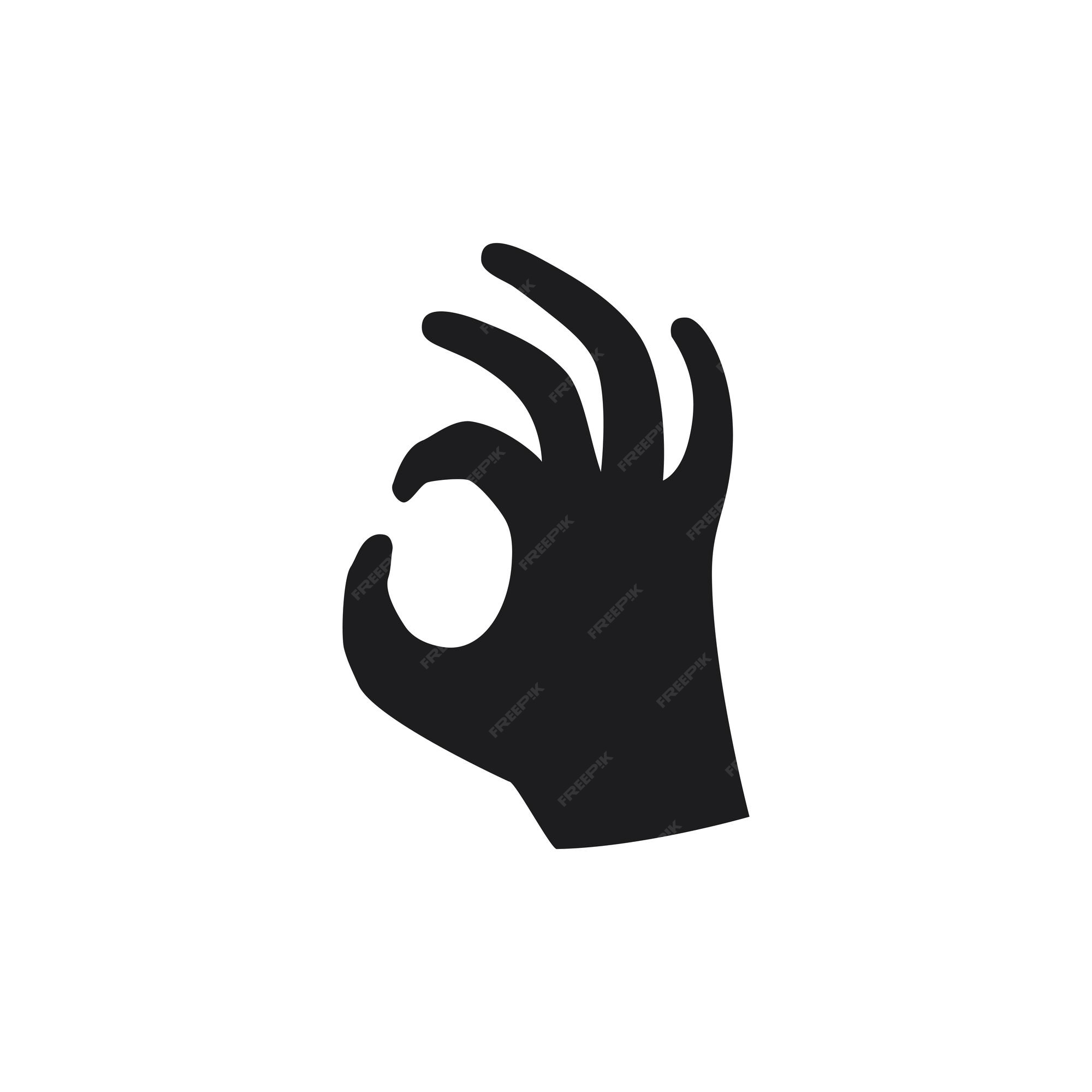 Premium Vector | Ok hand gesture logo vector icon illustration Premium Vector | Ok hand gesture logo vector icon illustration