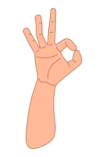 Premium Vector | Ok hand sign on transparent background Premium Vector | Ok hand sign on transparent background