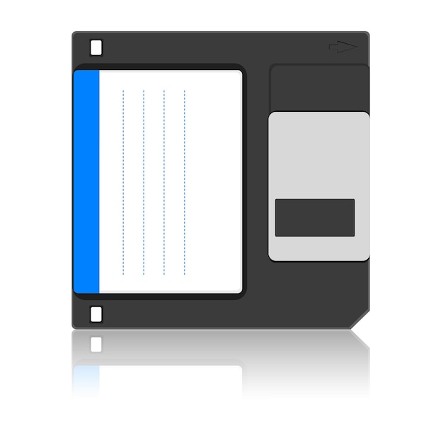 Premium Vector | Old floppy disc for computer data storage Premium Vector | Old floppy disc for computer data storage