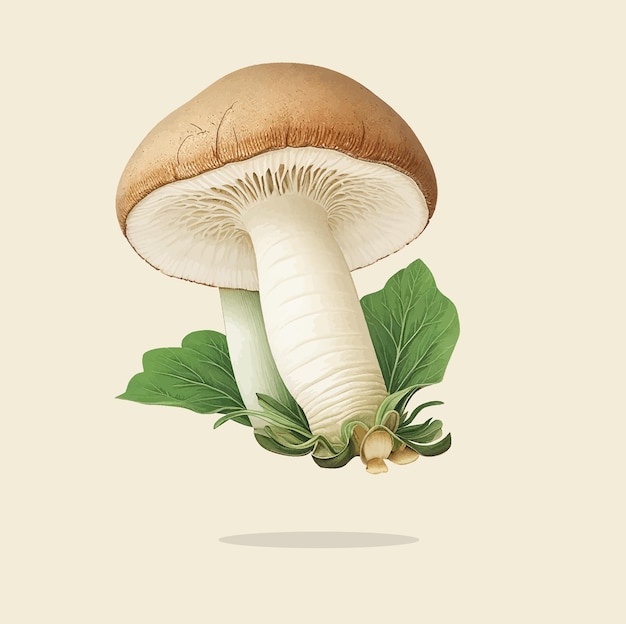Premium Vector | Old illustration of mushroom matsutake Premium Vector | Old illustration of mushroom matsutake