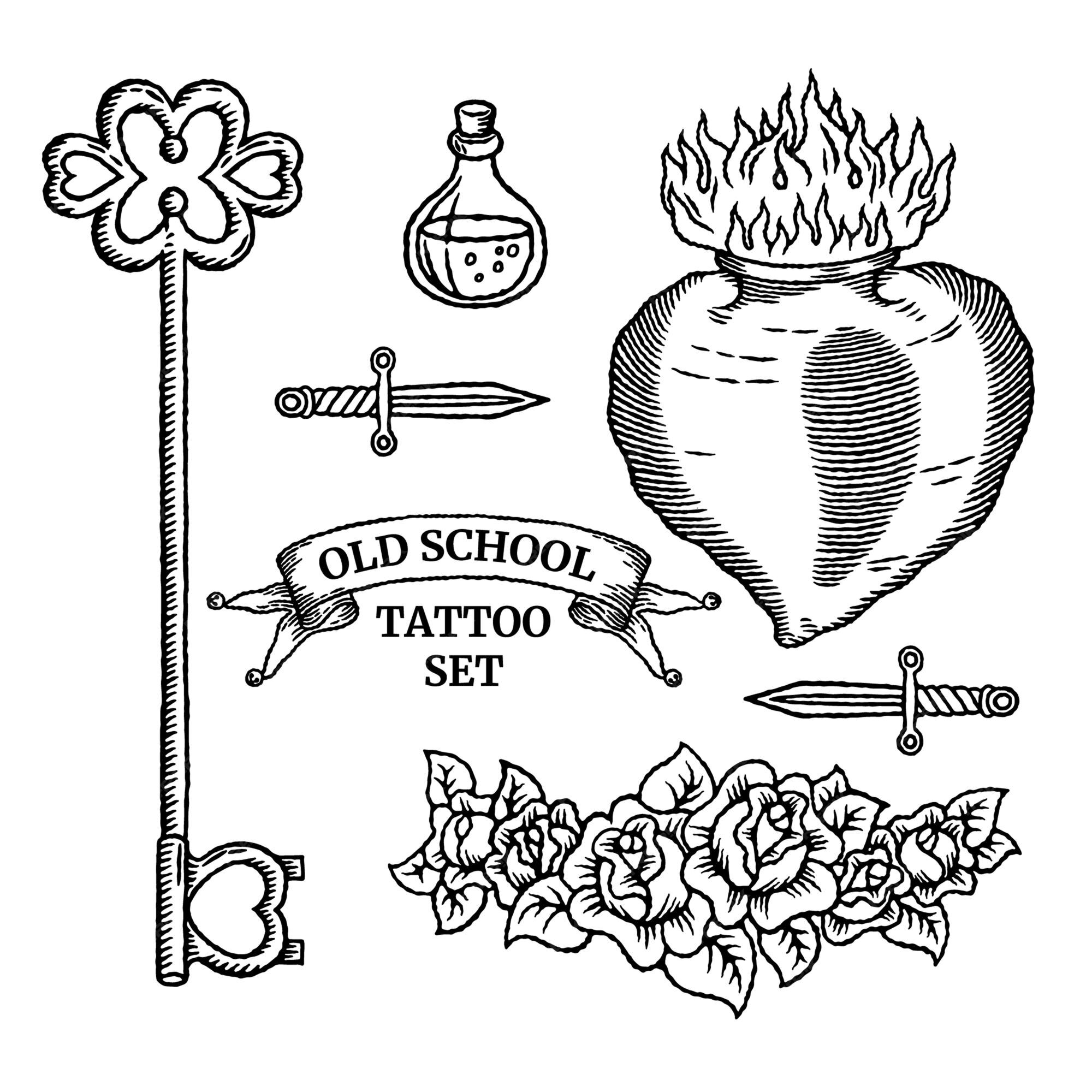 Old School Tattoo Banner
