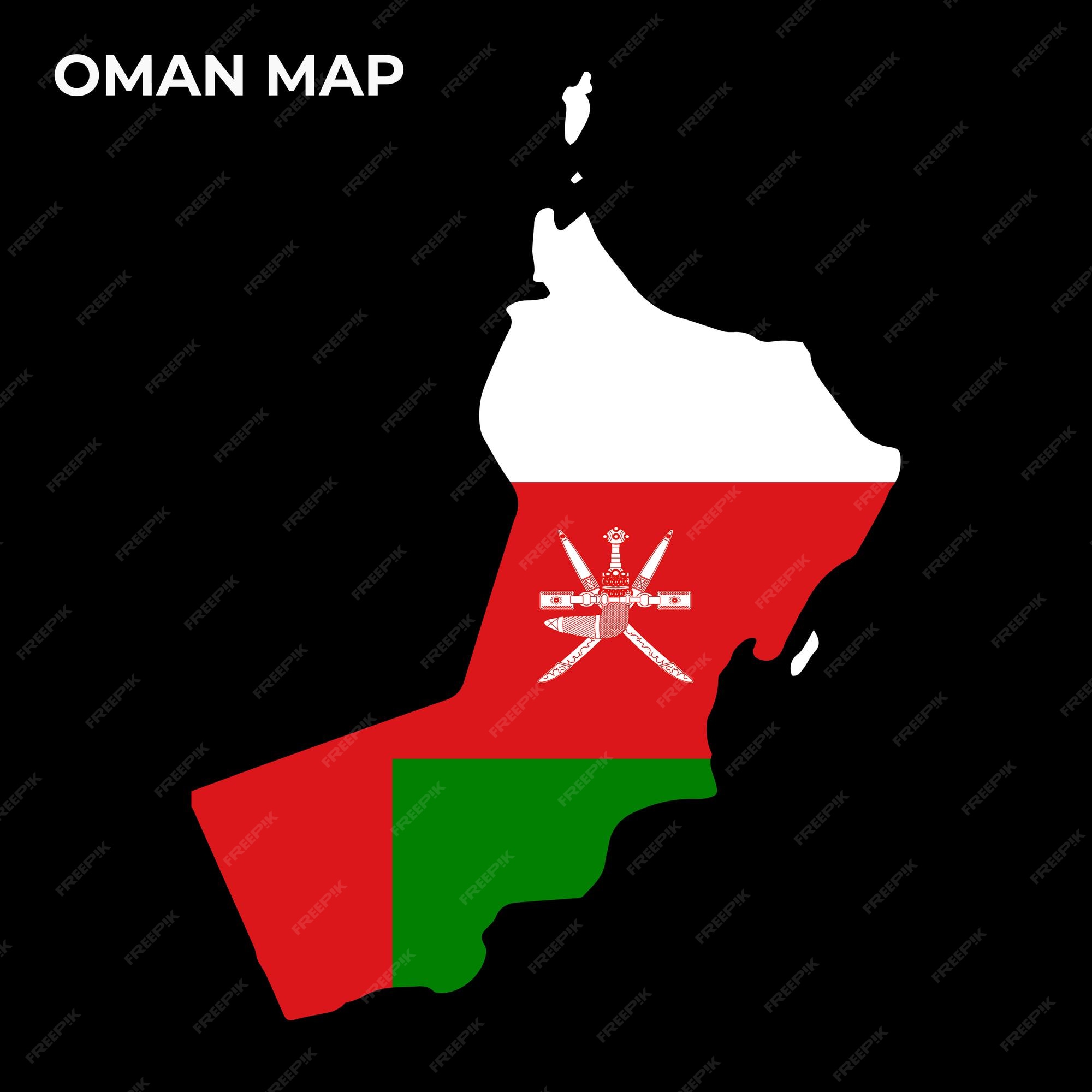 Premium Vector | Oman national flag map design illustration of oman ... Premium Vector | Oman national flag map design illustration of oman ...