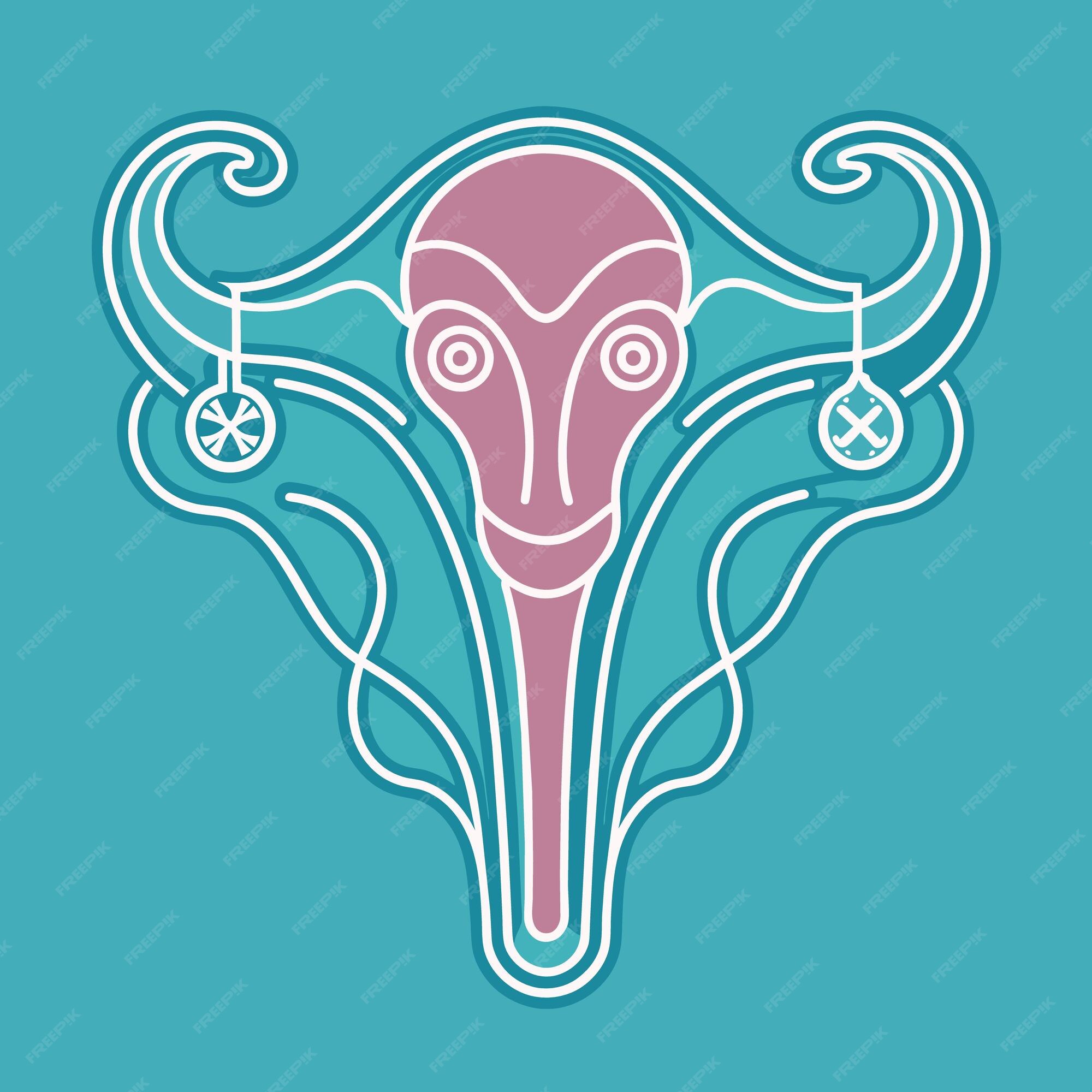 Premium Vector One Continuous Line Drawing Of Woman Uterus