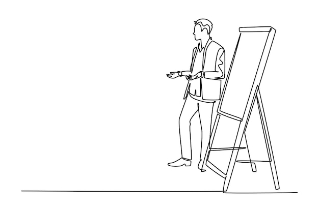Premium Vector One Continuous Line Drawing Of Workshop Concept Doodle