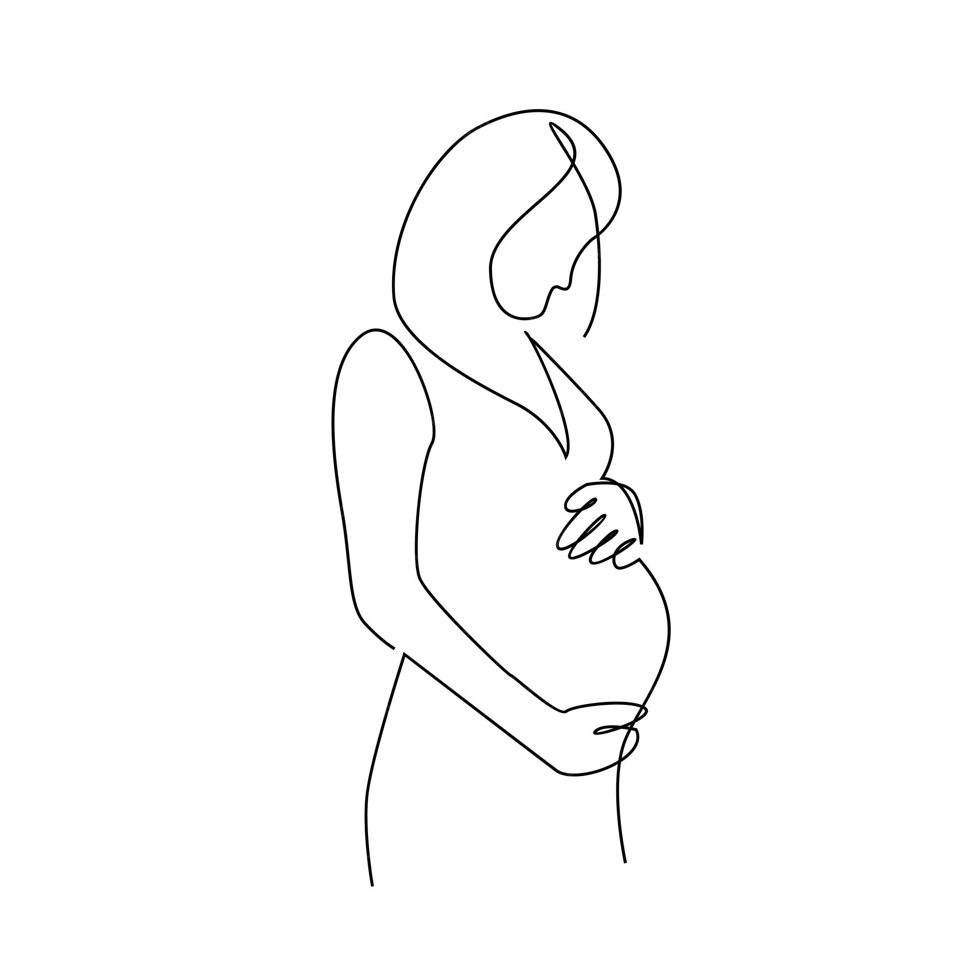 Pregnant Drawing