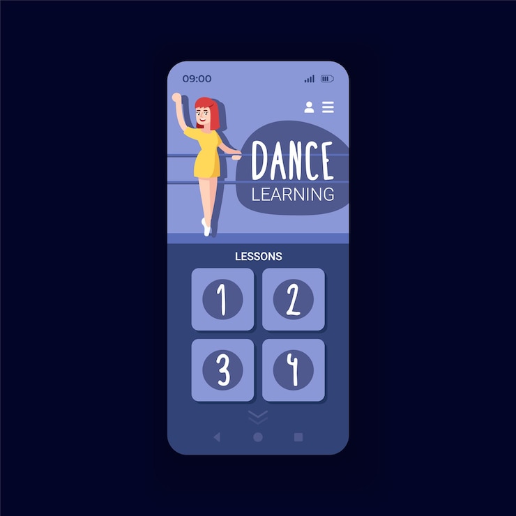 Premium Vector | Online dance classes smartphone interface vector ...