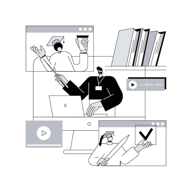 Premium Vector | Online education platform abstract concept vector ... Premium Vector | Online education platform abstract concept vector ...