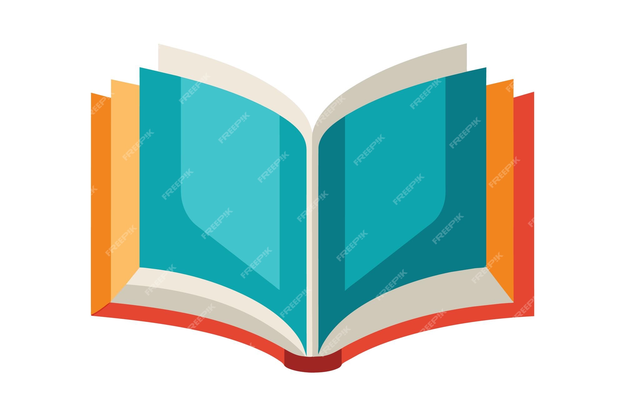 Premium Vector | Open book flat vector illustration on white background Premium Vector | Open book flat vector illustration on white background