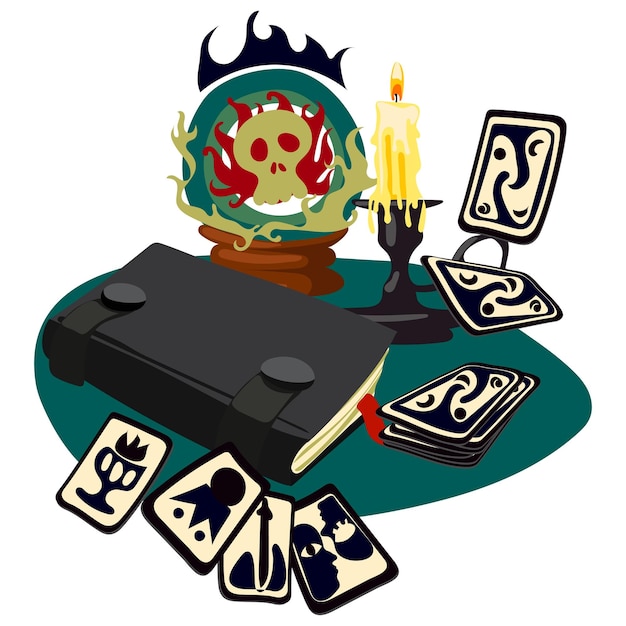 Premium Vector | An open book with magic spells witchcraft divination ... Premium Vector | An open book with magic spells witchcraft divination ...