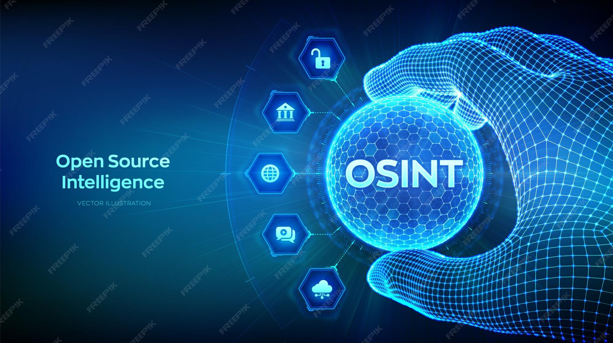Premium Vector Open Source Intelligence Osint Open Data Access Open