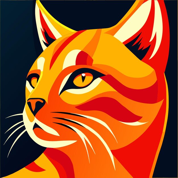 Orange cat vector illustration | Premium AI-generated vector Orange cat vector illustration | Premium AI-generated vector
