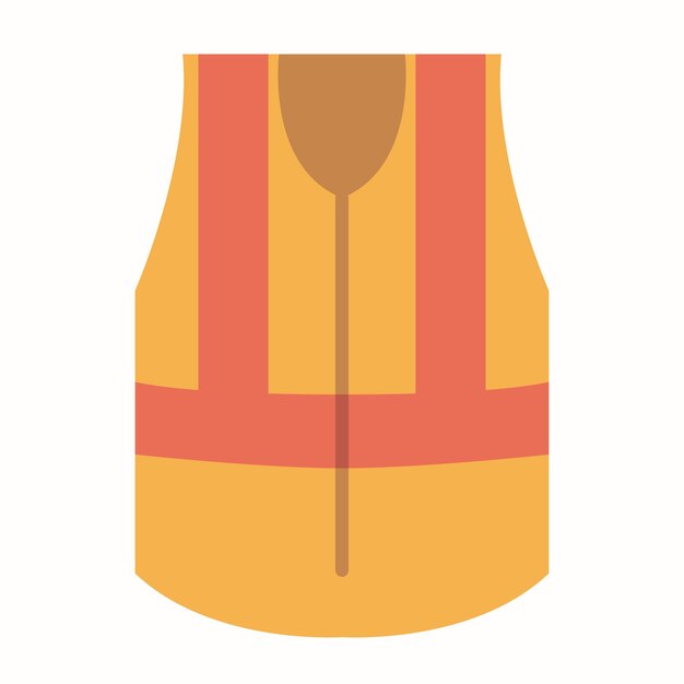 Premium Vector | Orange yellow reflective safety vest Vector isolated Premium Vector | Orange yellow reflective safety vest Vector isolated