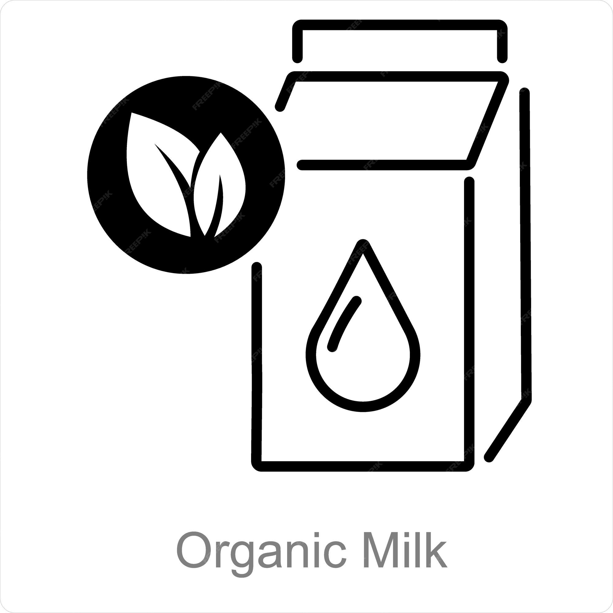 Premium Vector | Organic Milk Premium Vector | Organic Milk