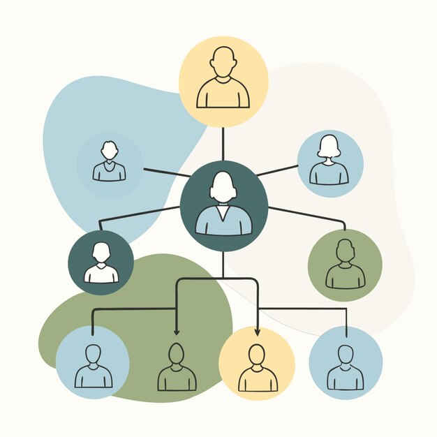 Organizational structure vector illustration line circuit | Premium AI ... Organizational structure vector illustration line circuit | Premium AI ...