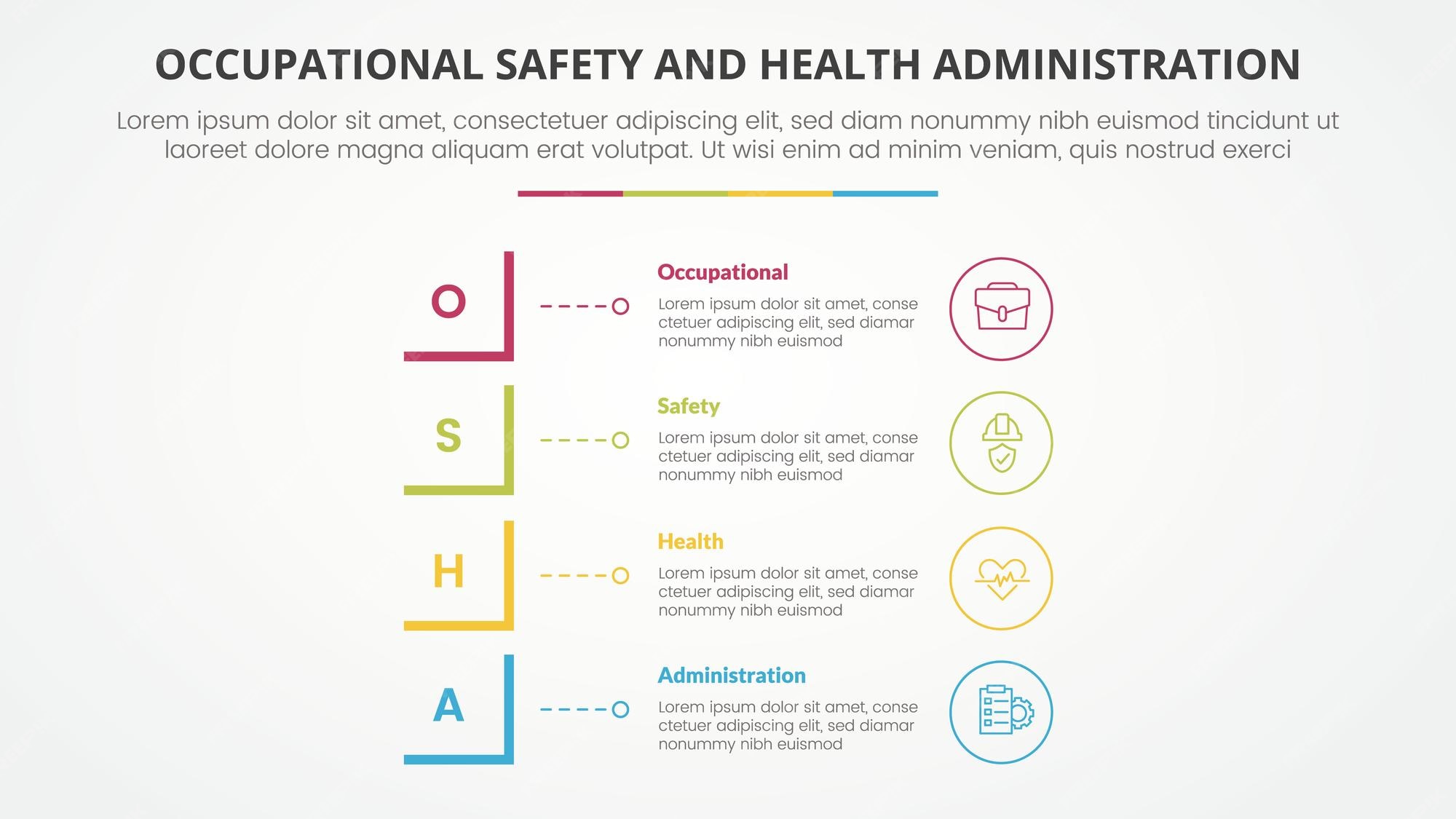 Premium Vector | Osha the occupational safety and health administration ...