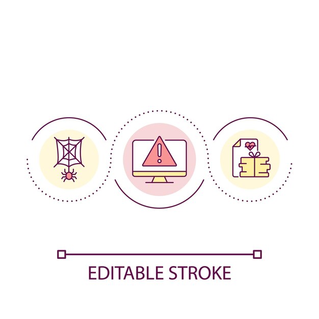 Premium Vector | Outdated medical reports loop concept icon Premium Vector | Outdated medical reports loop concept icon