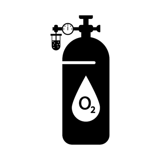 Premium Vector | Oxygen tube icon logo vector design template Premium Vector | Oxygen tube icon logo vector design template
