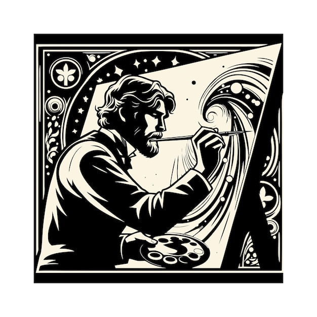 Painter man flat vector | Premium AI-generated vector Painter man flat vector | Premium AI-generated vector