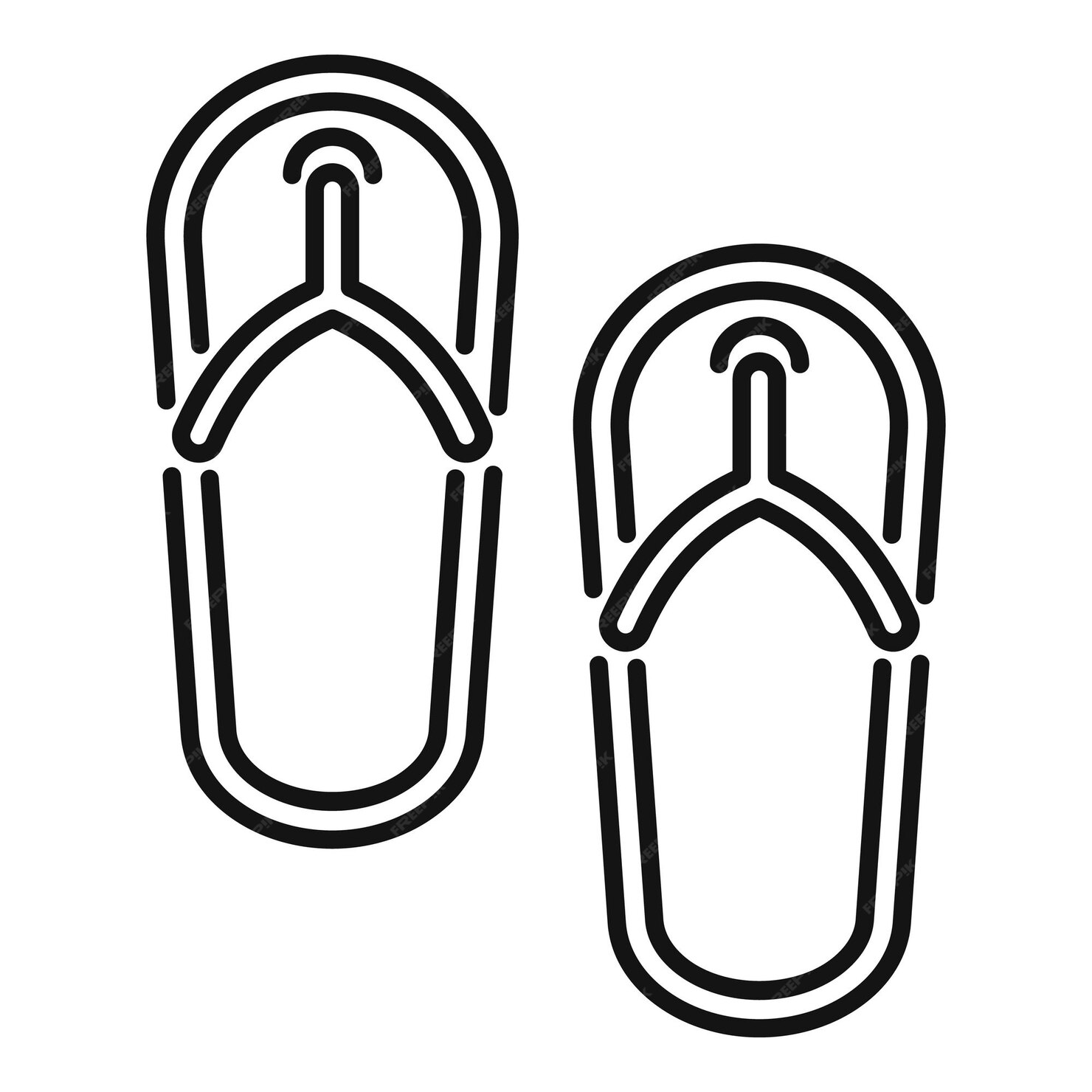 Premium Vector Pair Of Flip Flops Representing Summer Vacation Lifestyle