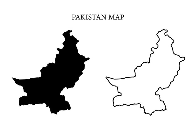 Premium Vector | Pakistan region country map vector Premium Vector | Pakistan region country map vector
