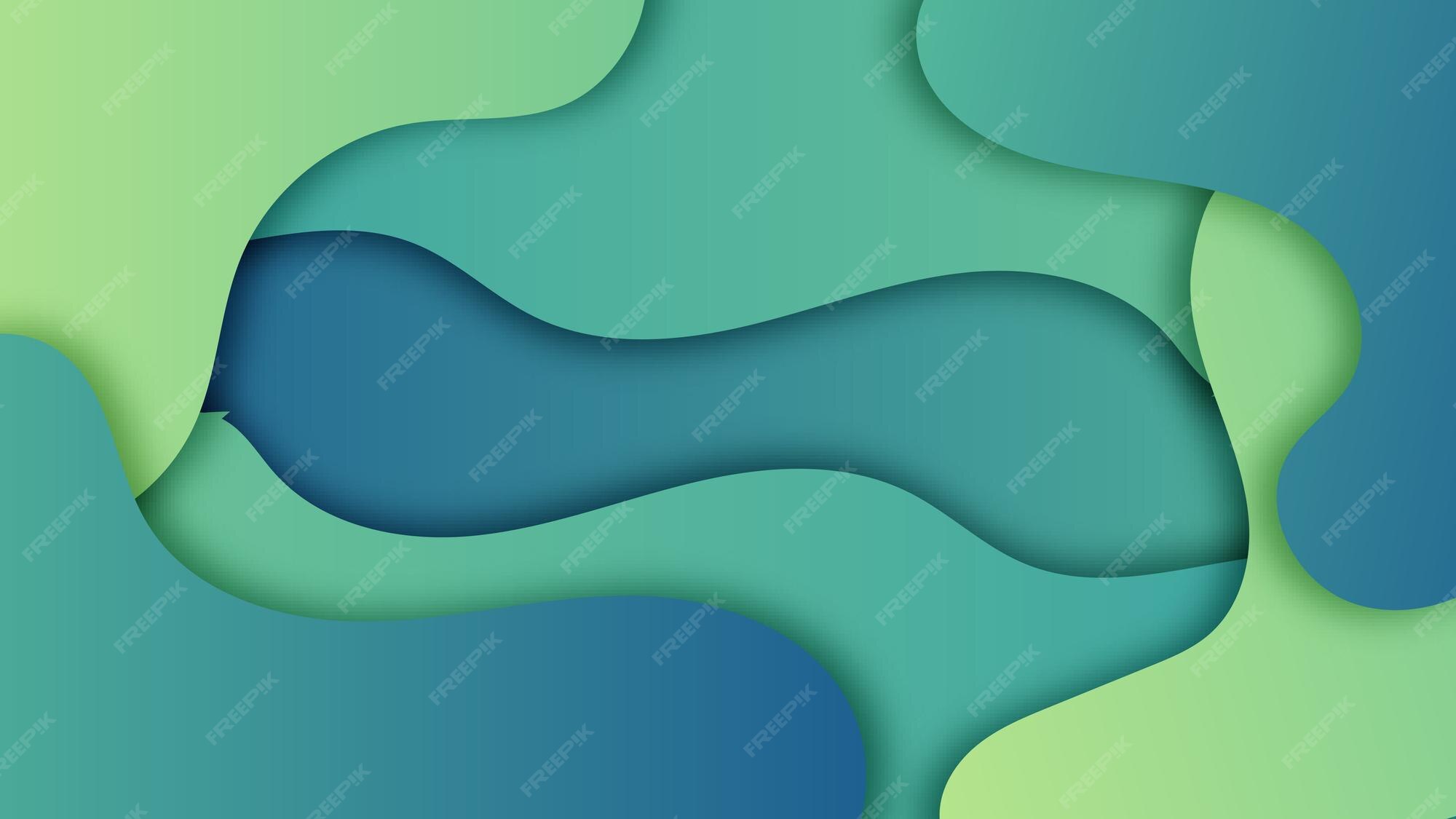 Premium Vector Papercut Style Background Gradient Wave Layers