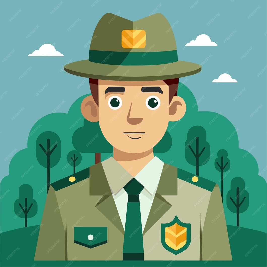 Premium Vector | Park Ranger Vector Illustration Flat Style Outdoor ... Premium Vector | Park Ranger Vector Illustration Flat Style Outdoor ...