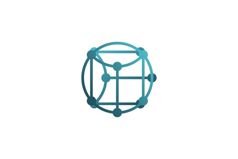 Premium Vector Particle Atom Logo Icon Modern Technology Science